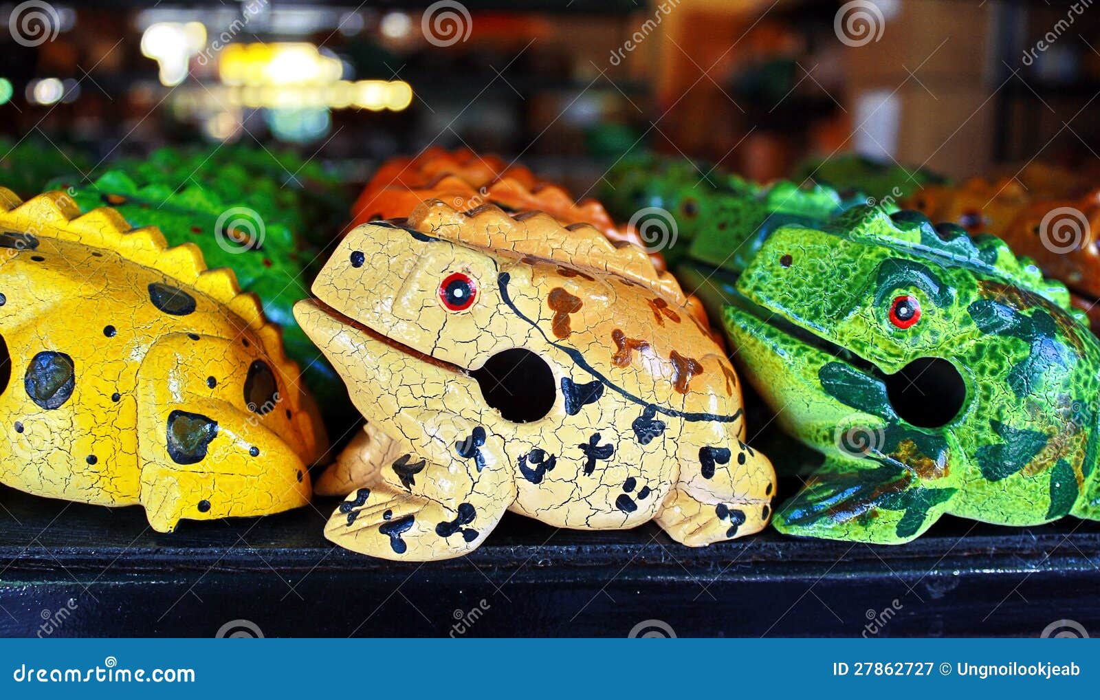 Hand carved wooden frog stock image. Image of gift, thailand - 27862727