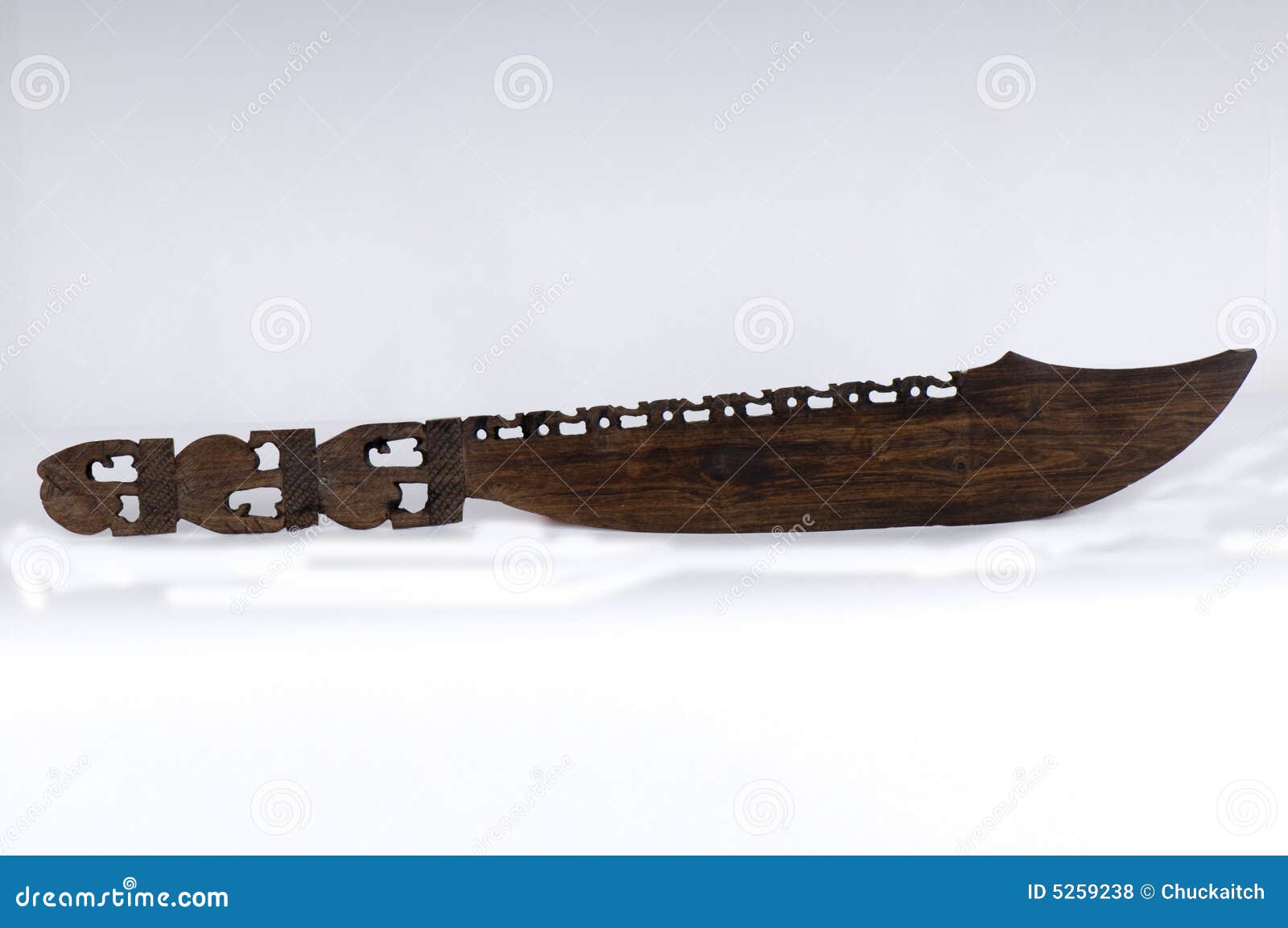 Hand Carved Wooden Sword Picture. Image: 5259238