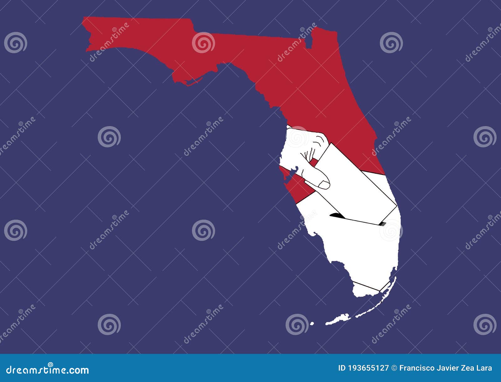 Democratic Elections in the State of Florida Stock Illustration ...