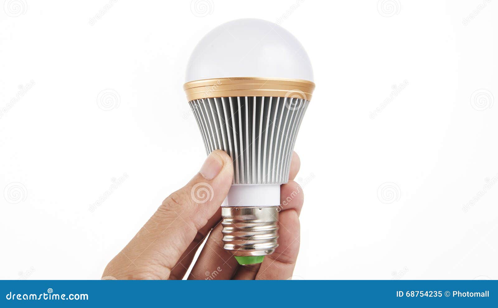 Hand catch LED light bulb stock image. Image of aluminum - 68754235