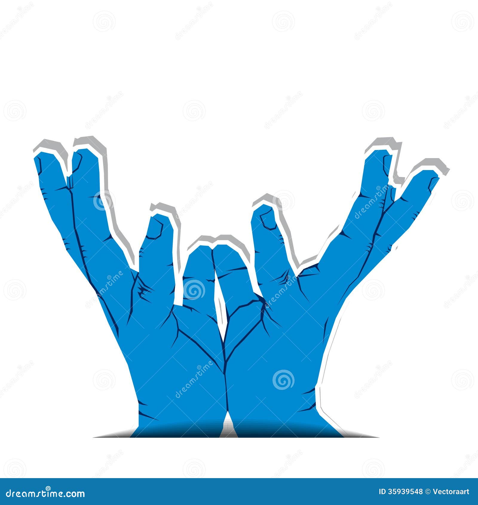 Hand catch pose stock vector. Illustration of catch, protect - 35939548