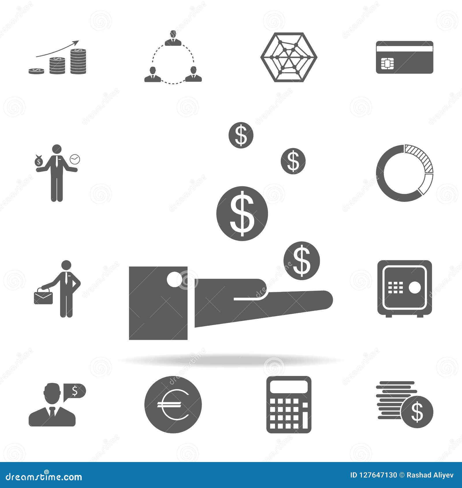 The Hand Catches Money Icon. Finance Icons Universal Set For Web And ... The Hand Catches Money Icon. Finance Icons Universal Set For Web And ...