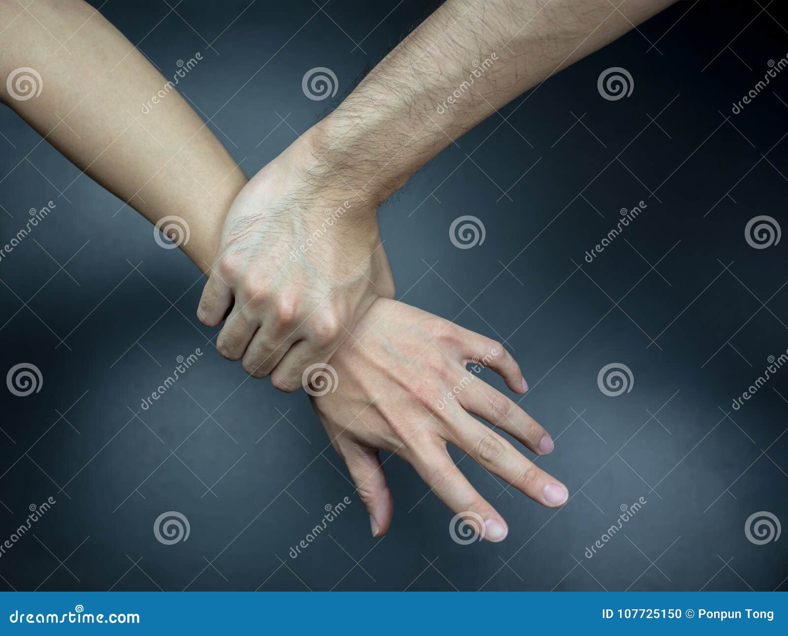 Hand Catching Others Wrist, Getting Caught Stock Photo - Image of ...