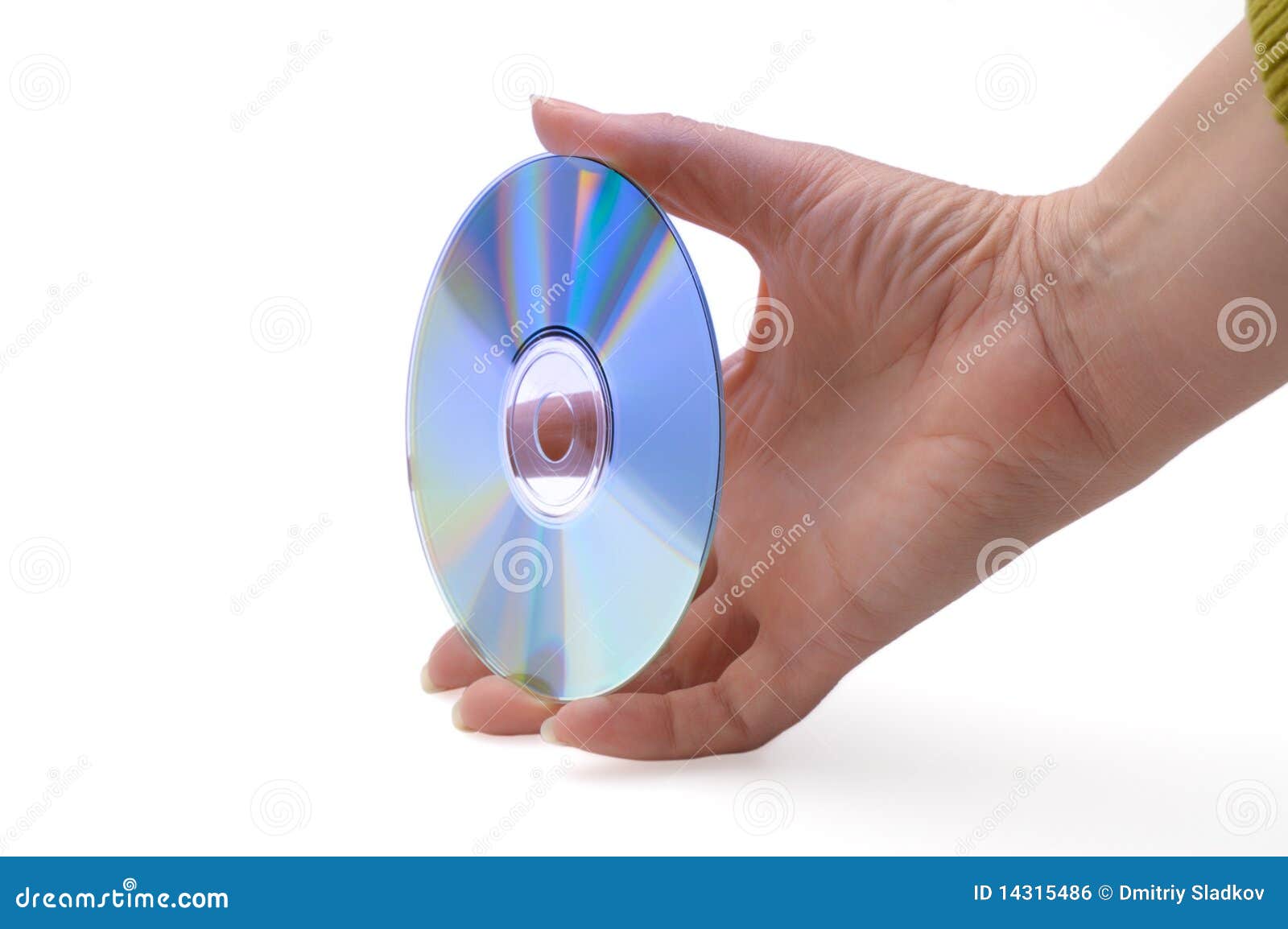 Hand with cd stock photo. Image of digital, compartment - 14315486
