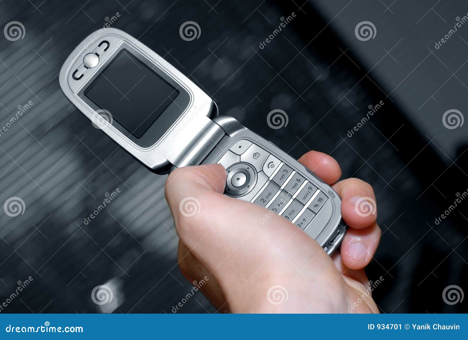 Hand and cell phone stock image. Image of business, communication - 934701