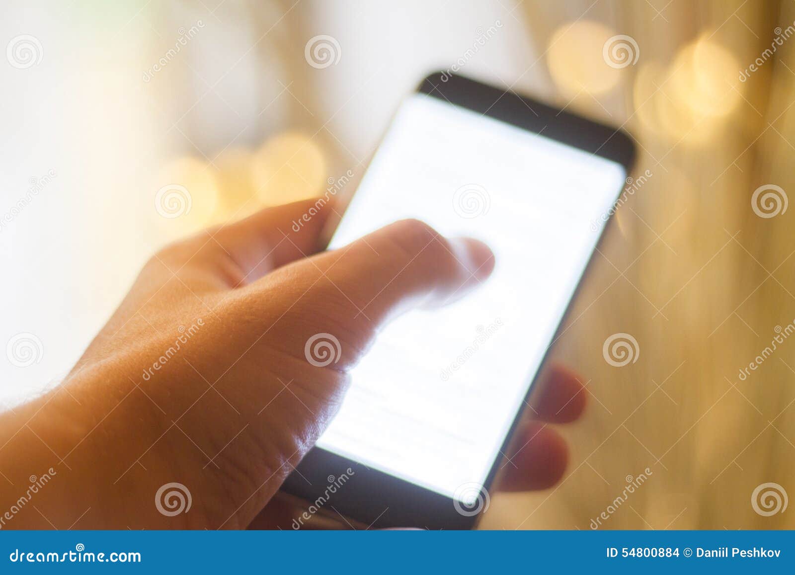 Hand with cellphone stock photo. Image of electronics - 54800884