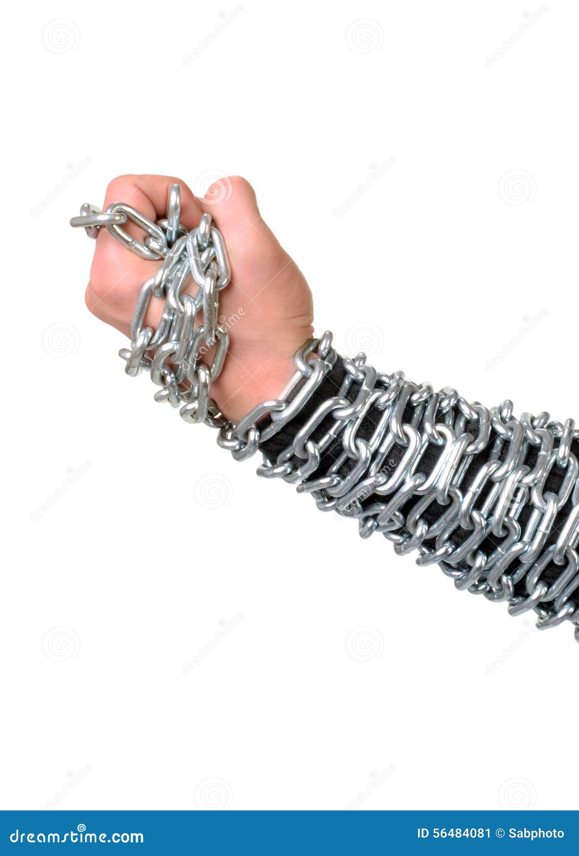 Hand and Chain stock image. Image of hand, silver, wind - 56484081