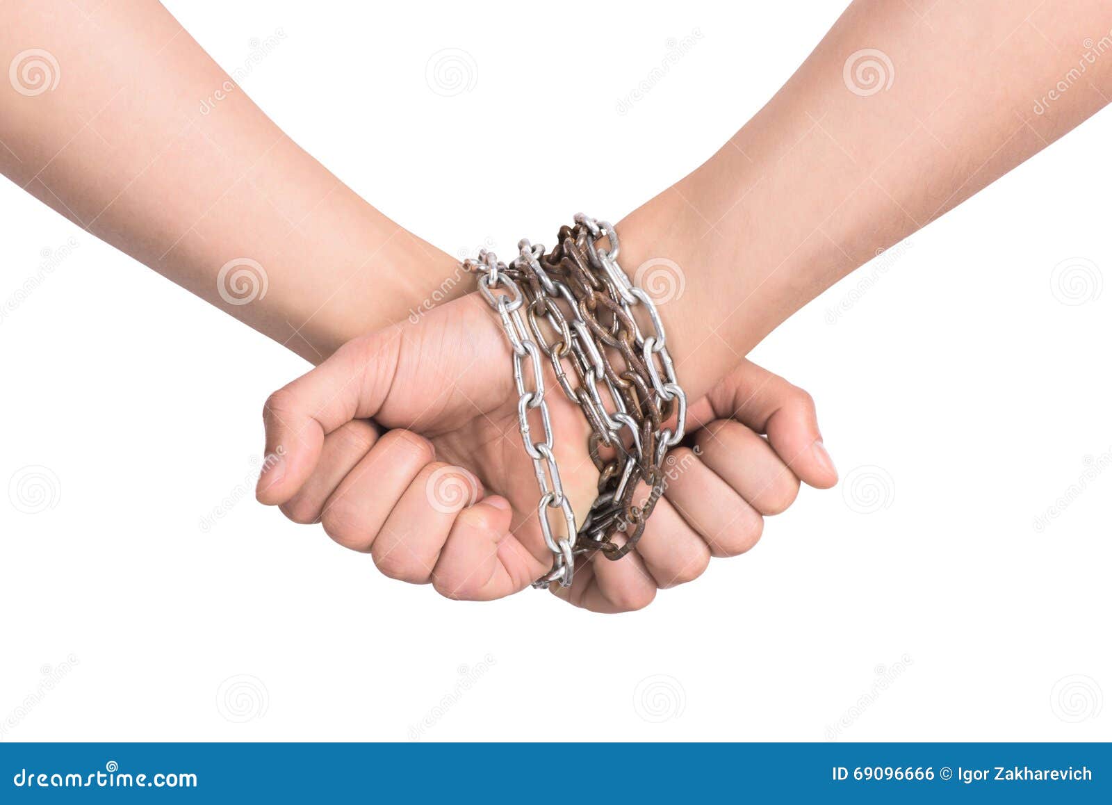Hand with CHAIN stock photo. Image of ideas, independence - 69096666