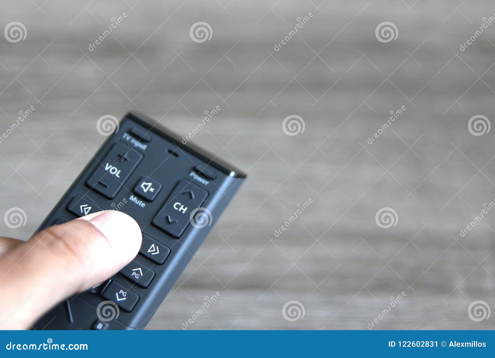 Hand Changing Channels with a Remote Control Stock Image - Image of ...