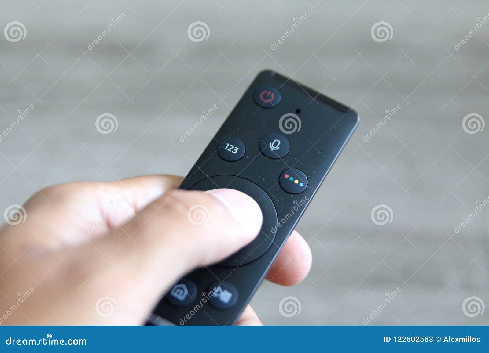 Hand Changing Channels with a Remote Control Stock Image - Image of ...