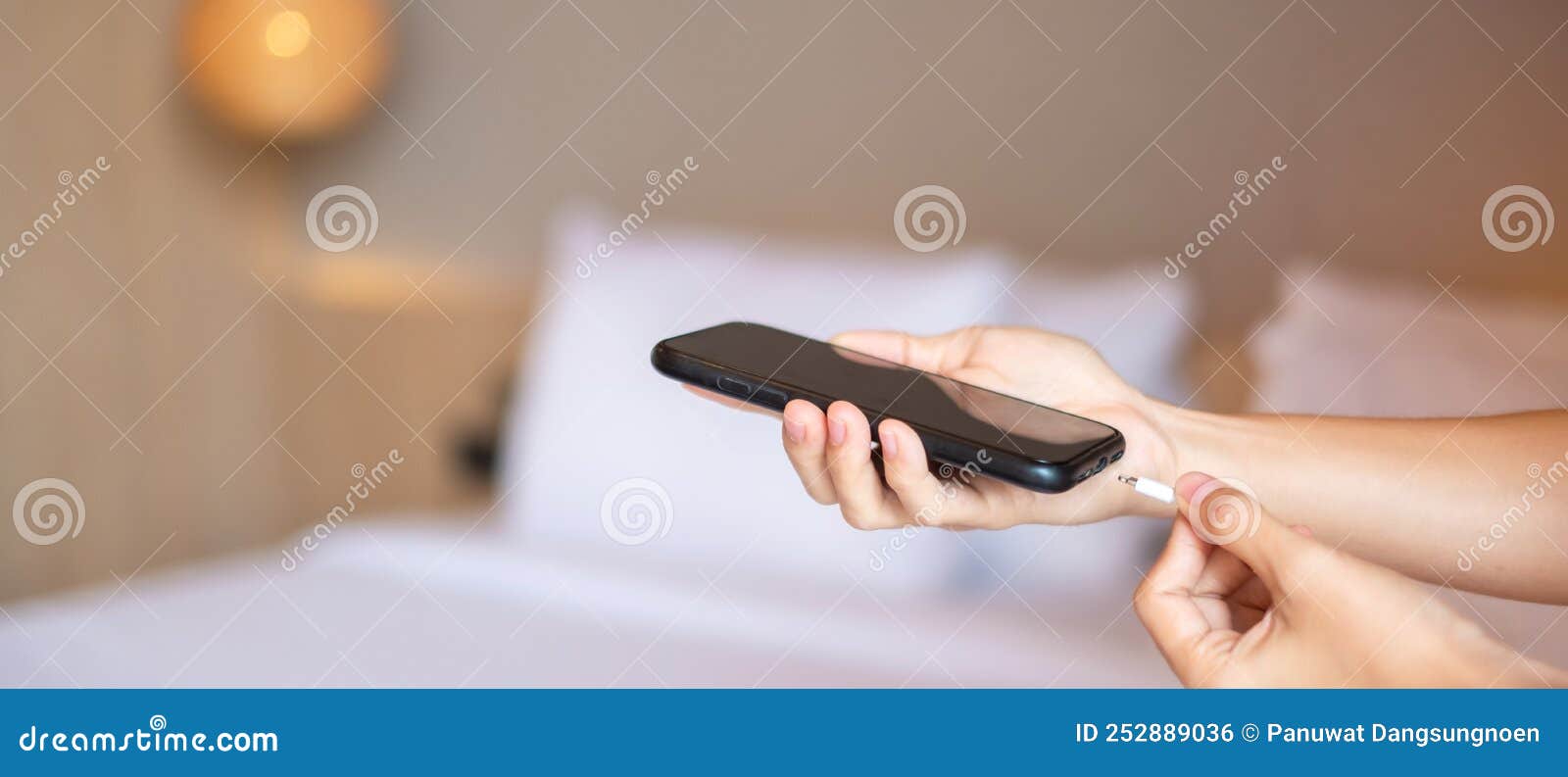 Hand Charging Battery on Mobile Smartphone. Technology, Multiple ...