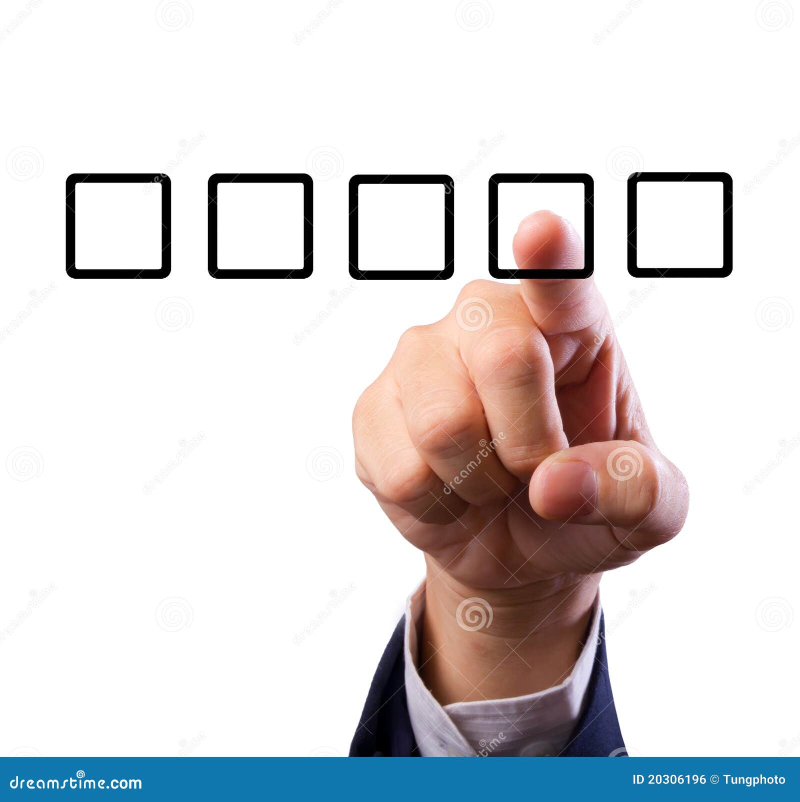 Hand with check box stock photo. Image of finger, guess - 20306196