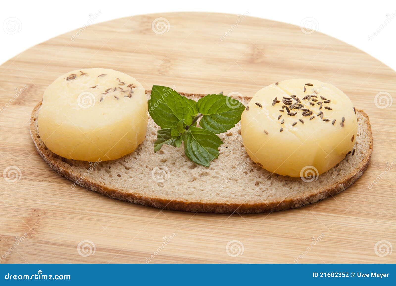 Hand cheese with mint stock photo. Image of healthy, bread - 21602352