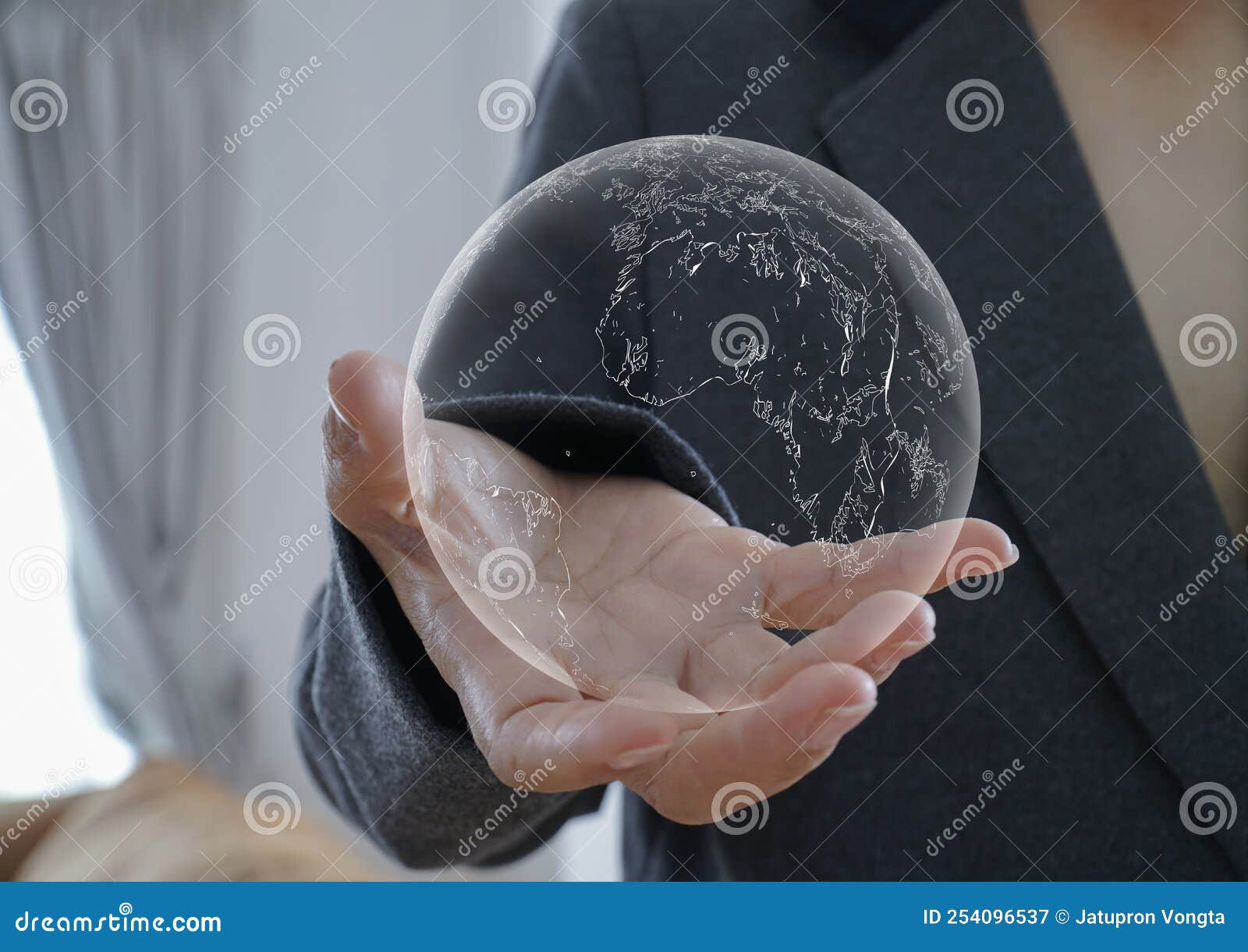 Hand that Cherishes the Globe.elements of this Image Furnished by NASA ...