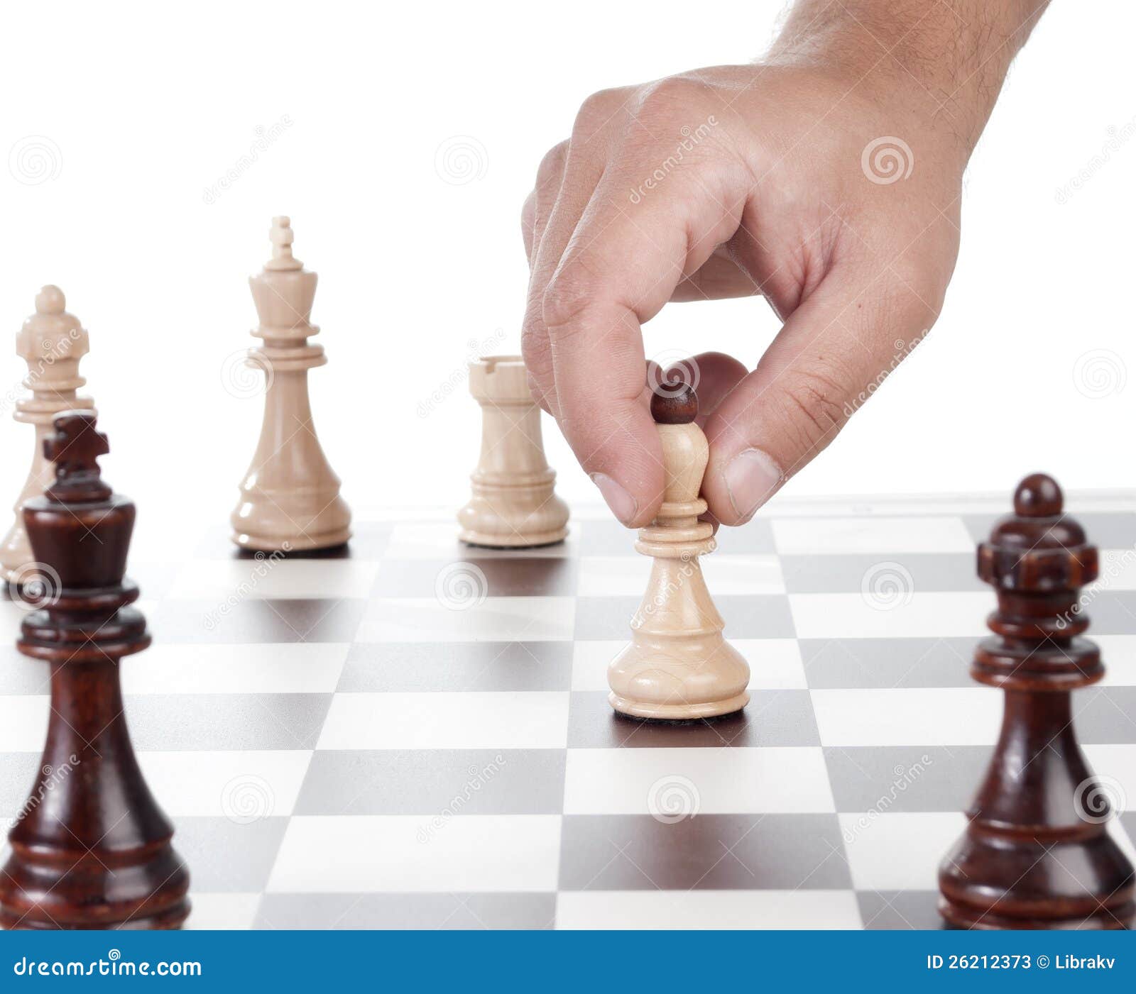 Hand chess move pawn stock image. Image of success, chessmen - 26212373