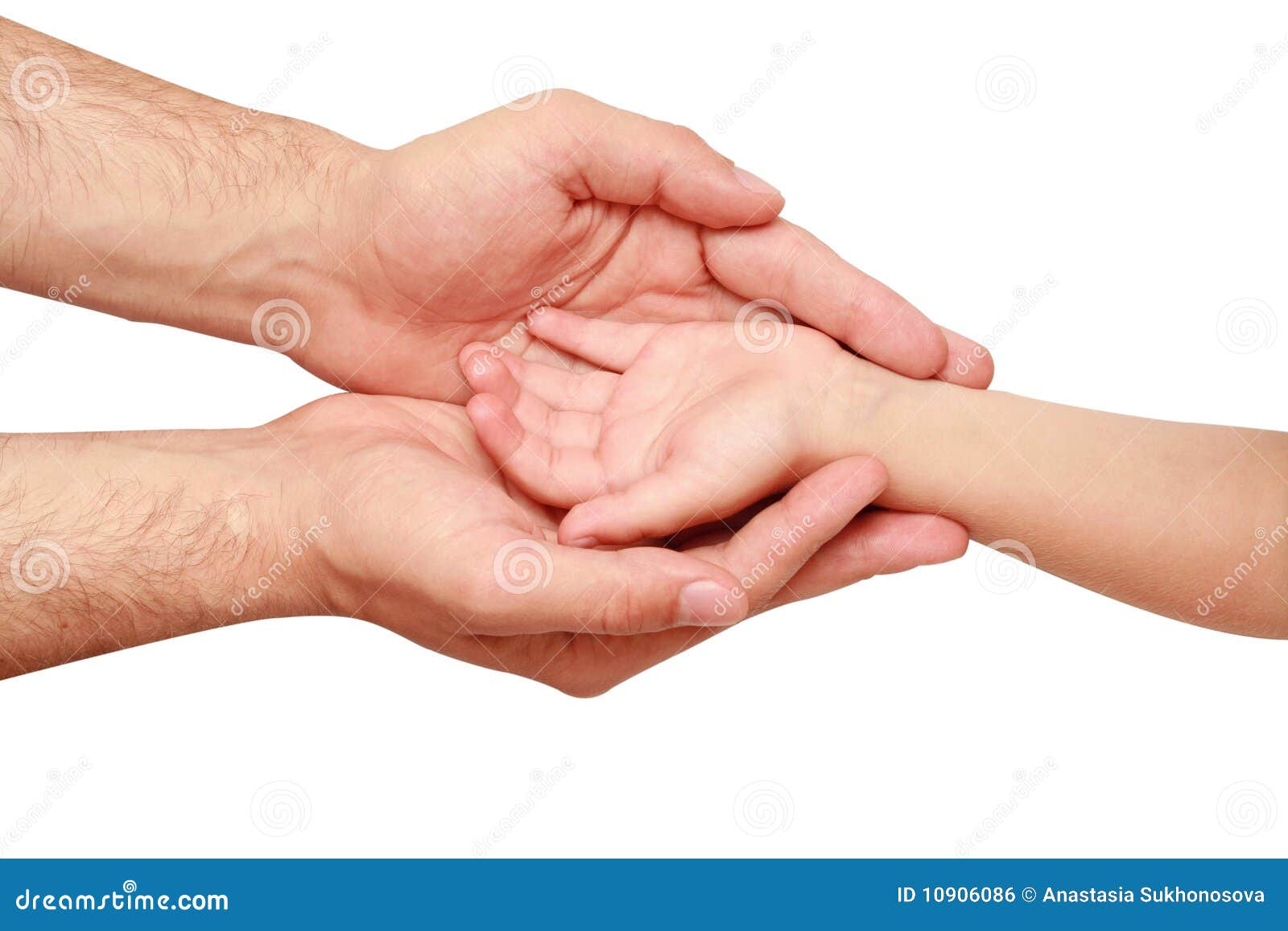Hand of the Child and Adult Stock Photo - Image of affectionate, human ...