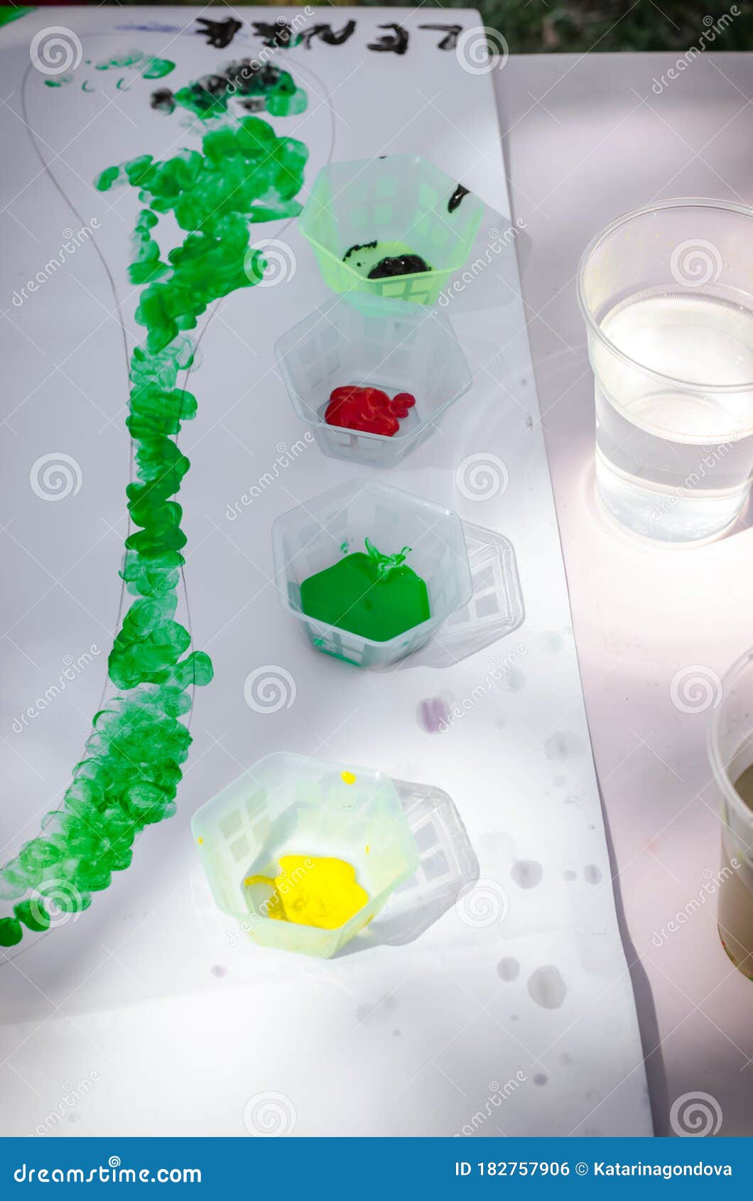 Hand of Child Coloring White Paper Stock Photo - Image of closeup ...