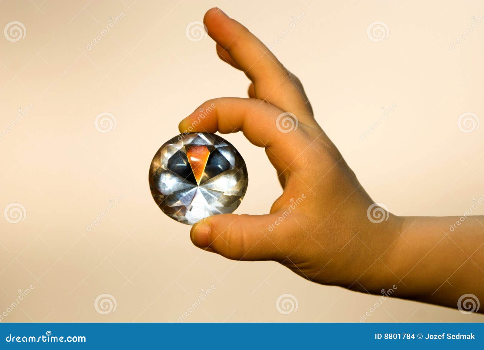 Hand of Child with the Diamond Stock Photo - Image of finger, jewel ...