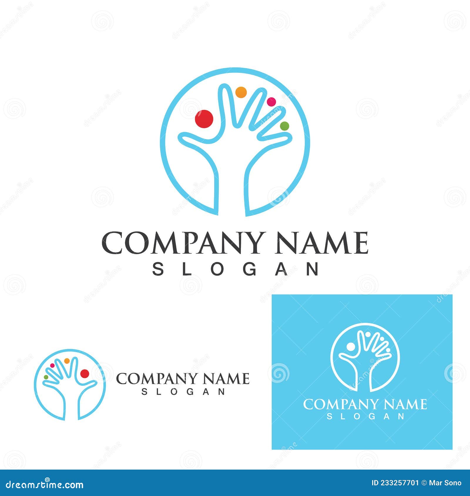 Hand Child Logo and Symbol Vector Eps10 Stock Vector - Illustration of ...