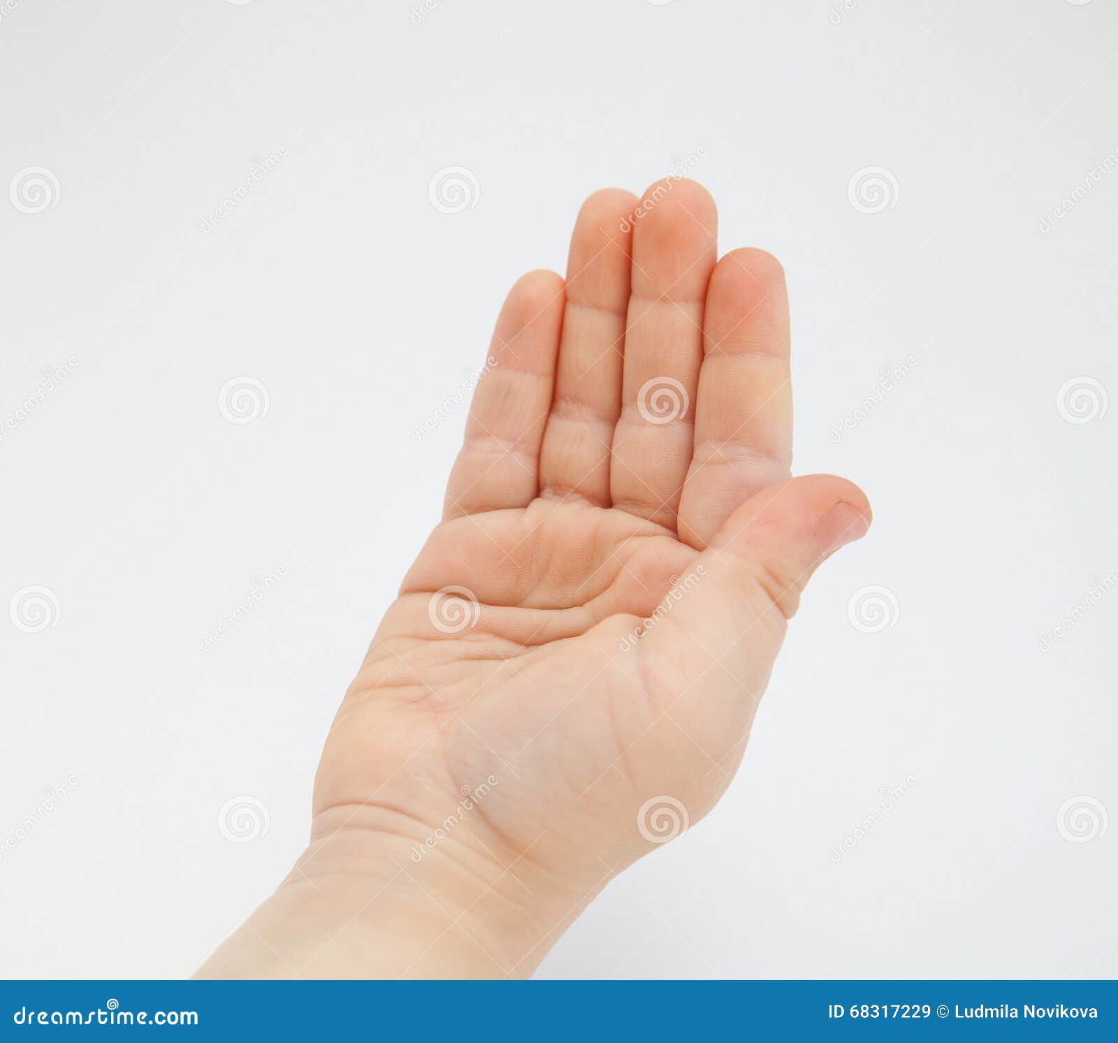 Hand of a child stock image. Image of girl, oneunrecognizable - 68317229