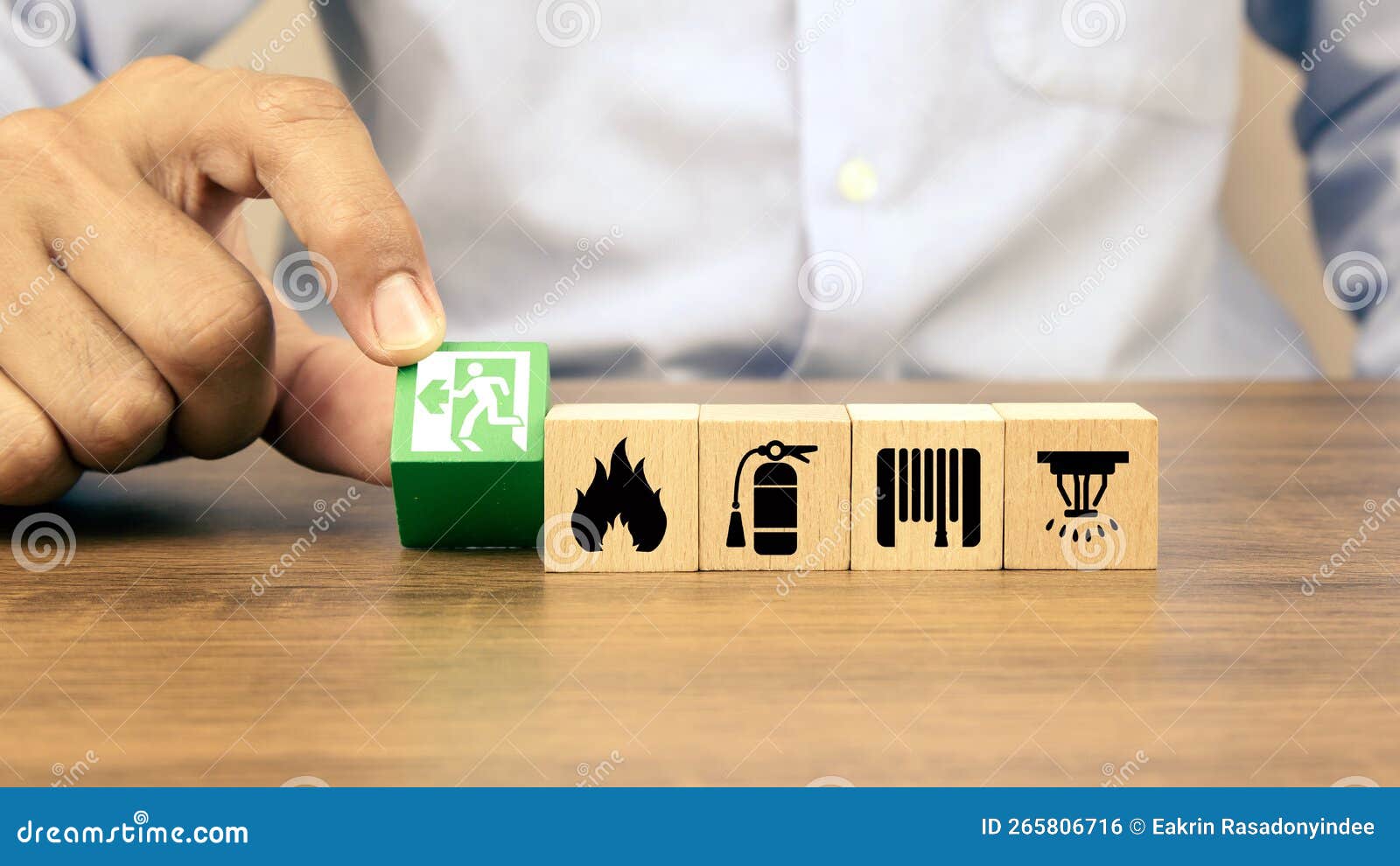 Hand Choose Cube Wooden Toy Block Stack with Door Exit Sing or Fire ...