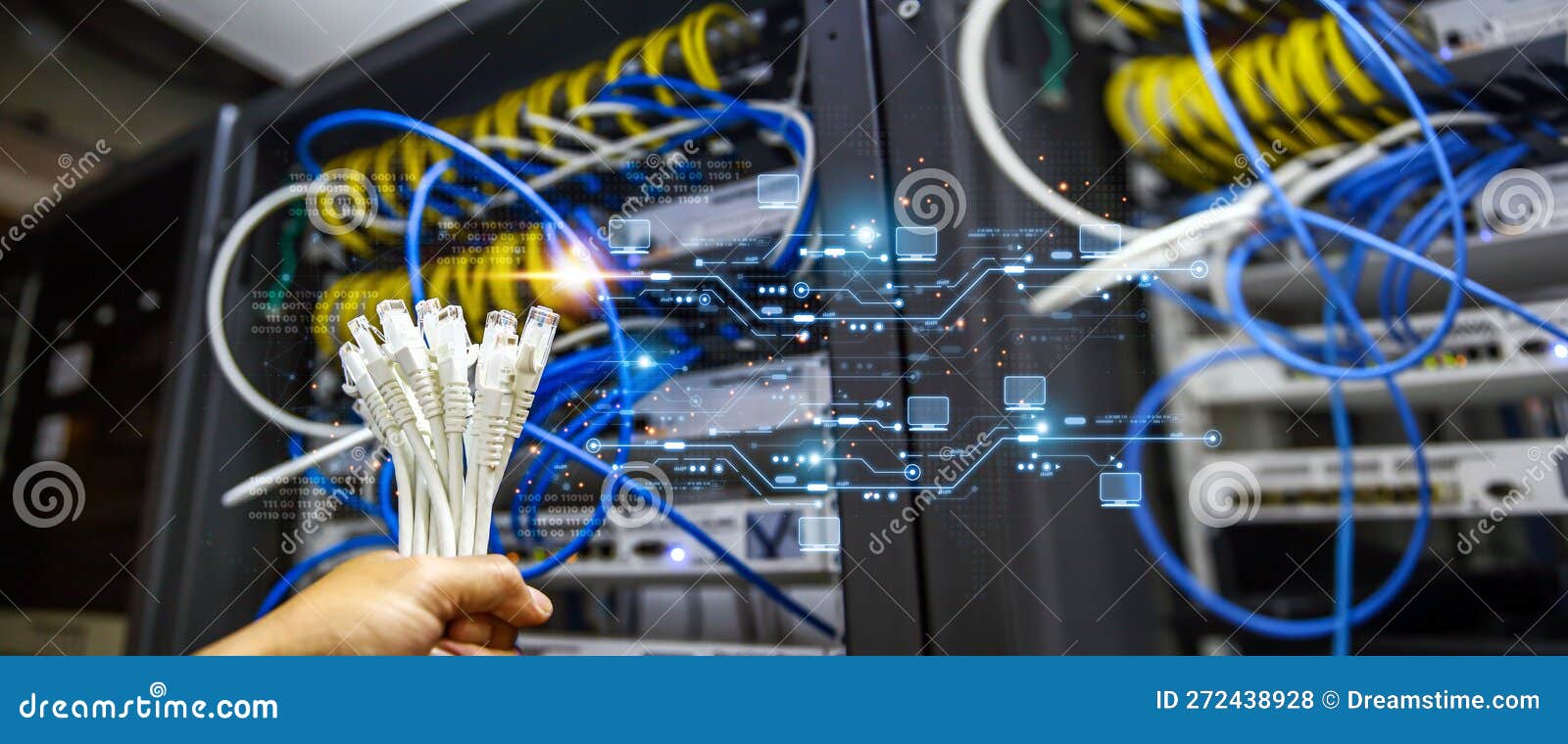 Lots Of Network Cables And RJ45 Head UTP LAN Cable Signal Ethernet For ...