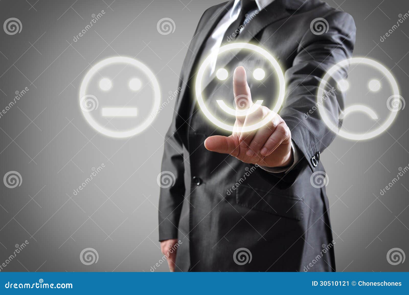 Hand choosing smile stock image. Image of emoticon, appraise - 30510121