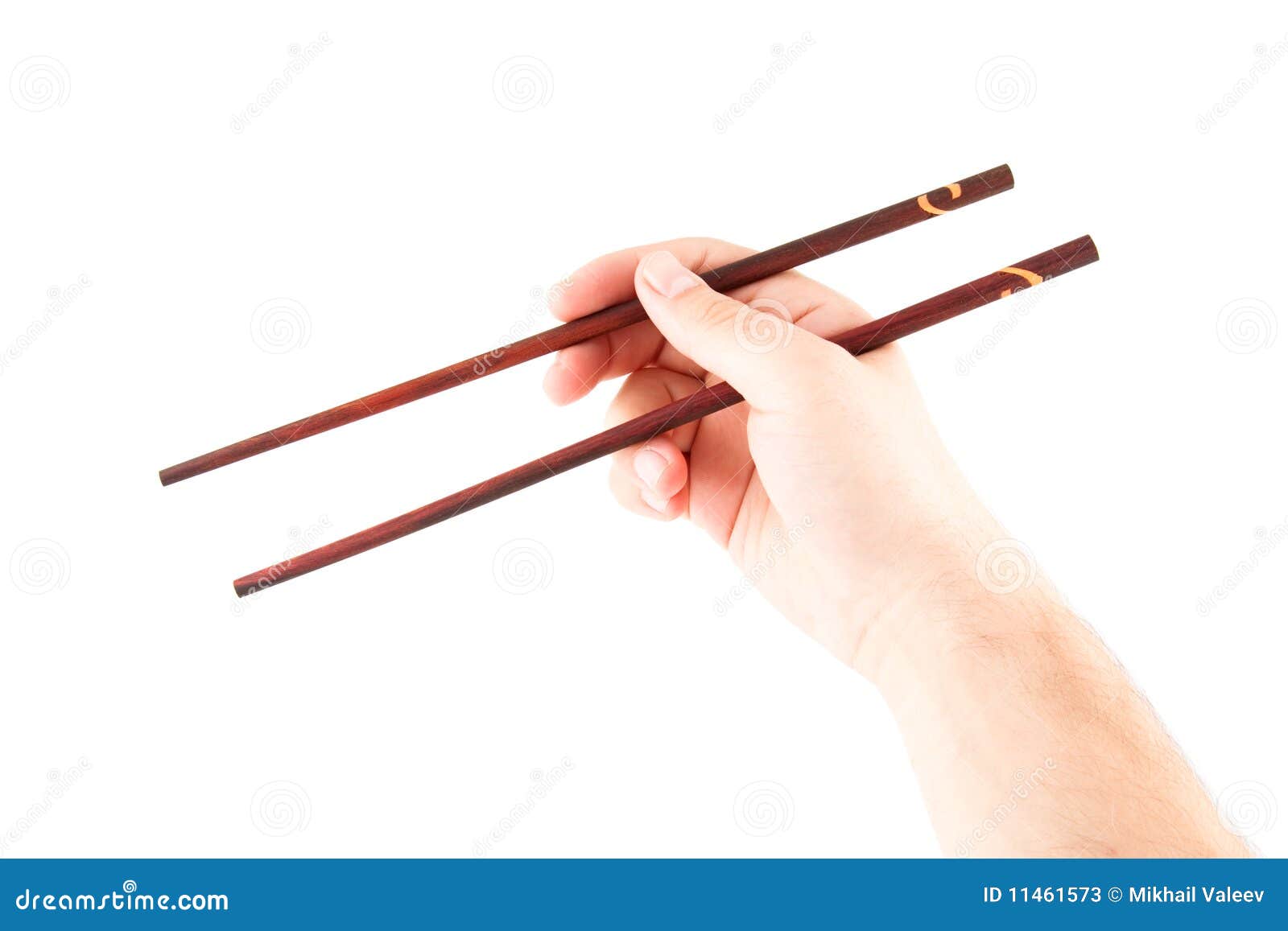 Hand with chopsticks stock image. Image of chopsticks - 11461573