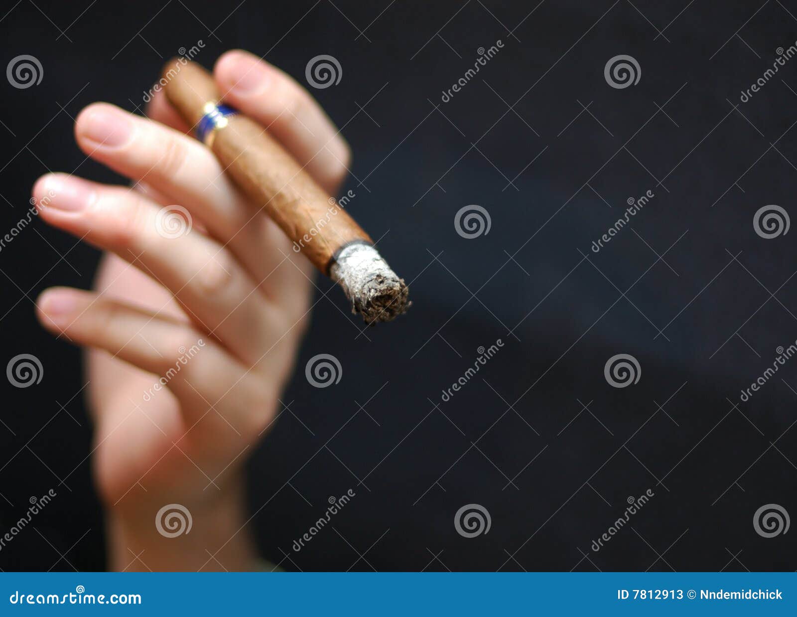 Hand With Cigar Picture. Image: 7812913