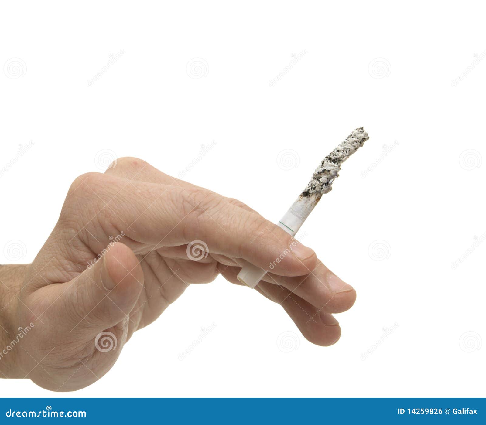 Hand and cigarette stock photo. Image of nicotine, addiction - 14259826