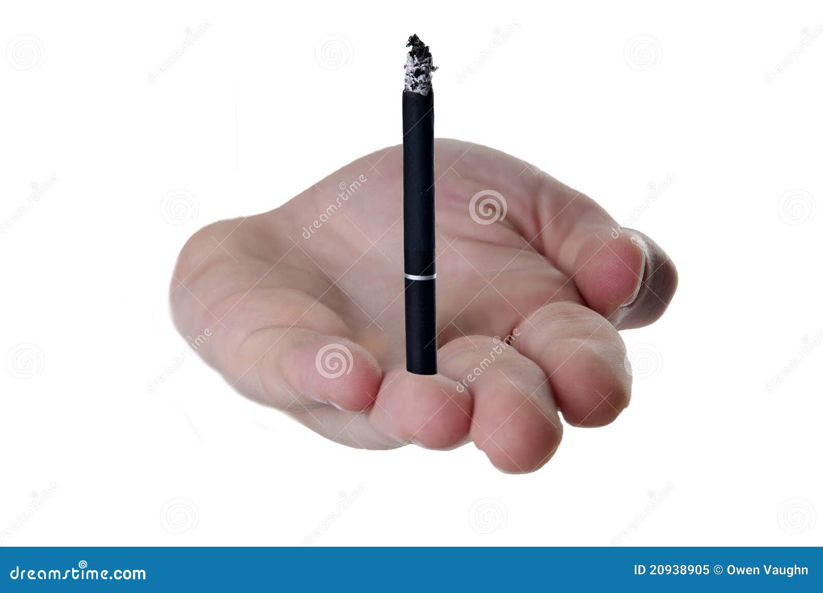 Hand with cigarette stock image. Image of fingers, closeup - 20938905