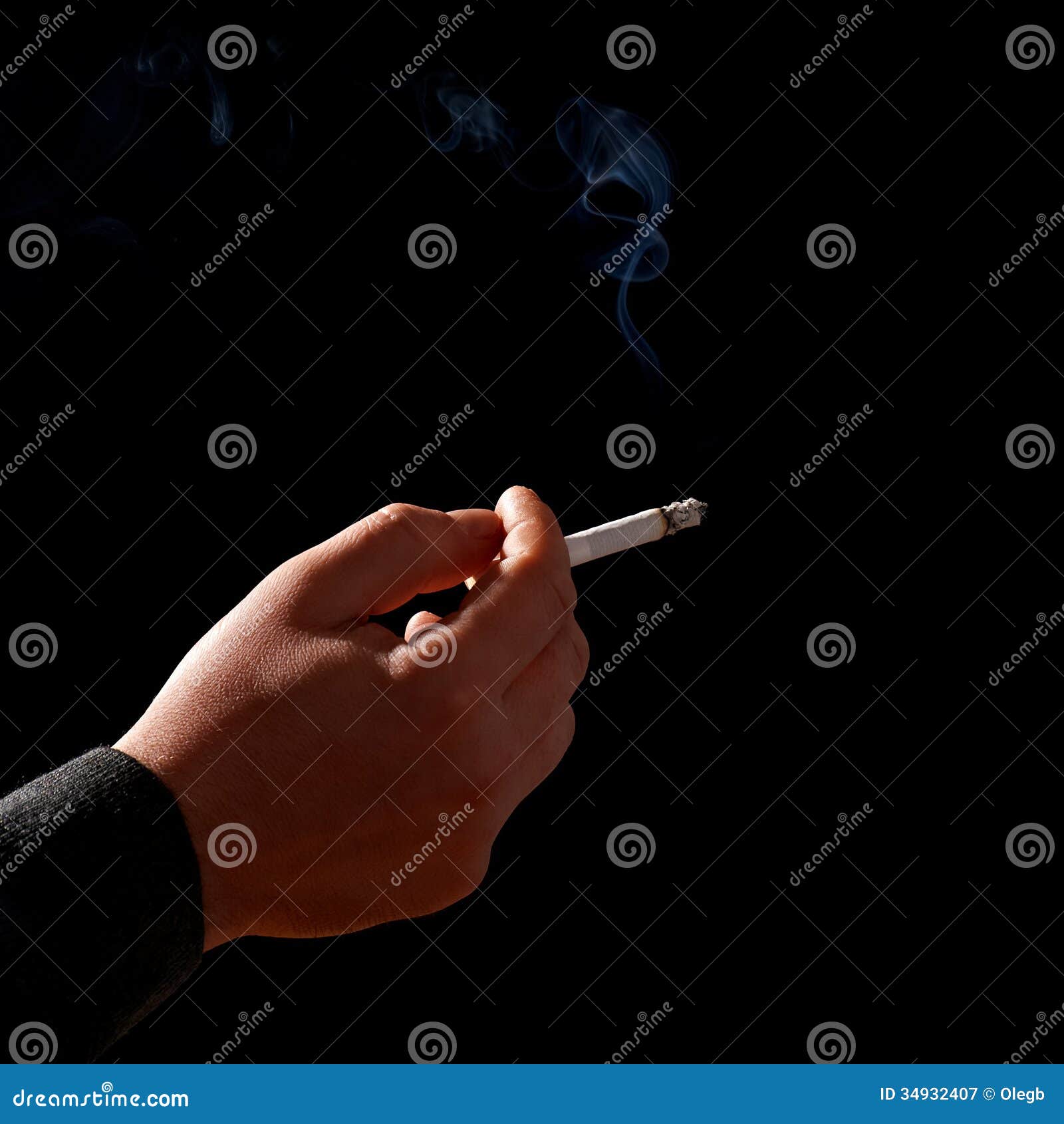 Hand with Cigarette stock image. Image of cigarette, kills - 34932407