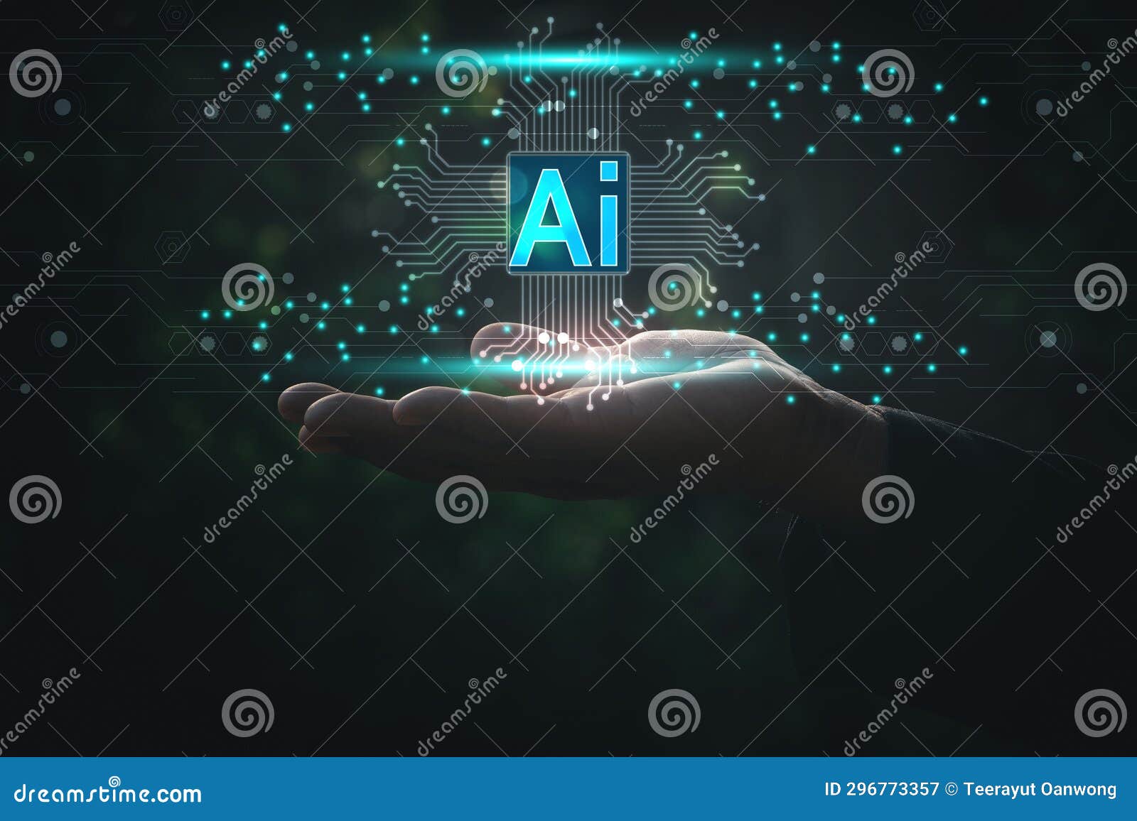 Hand and Circle Network Communication Technology for OpenAI Stock ...