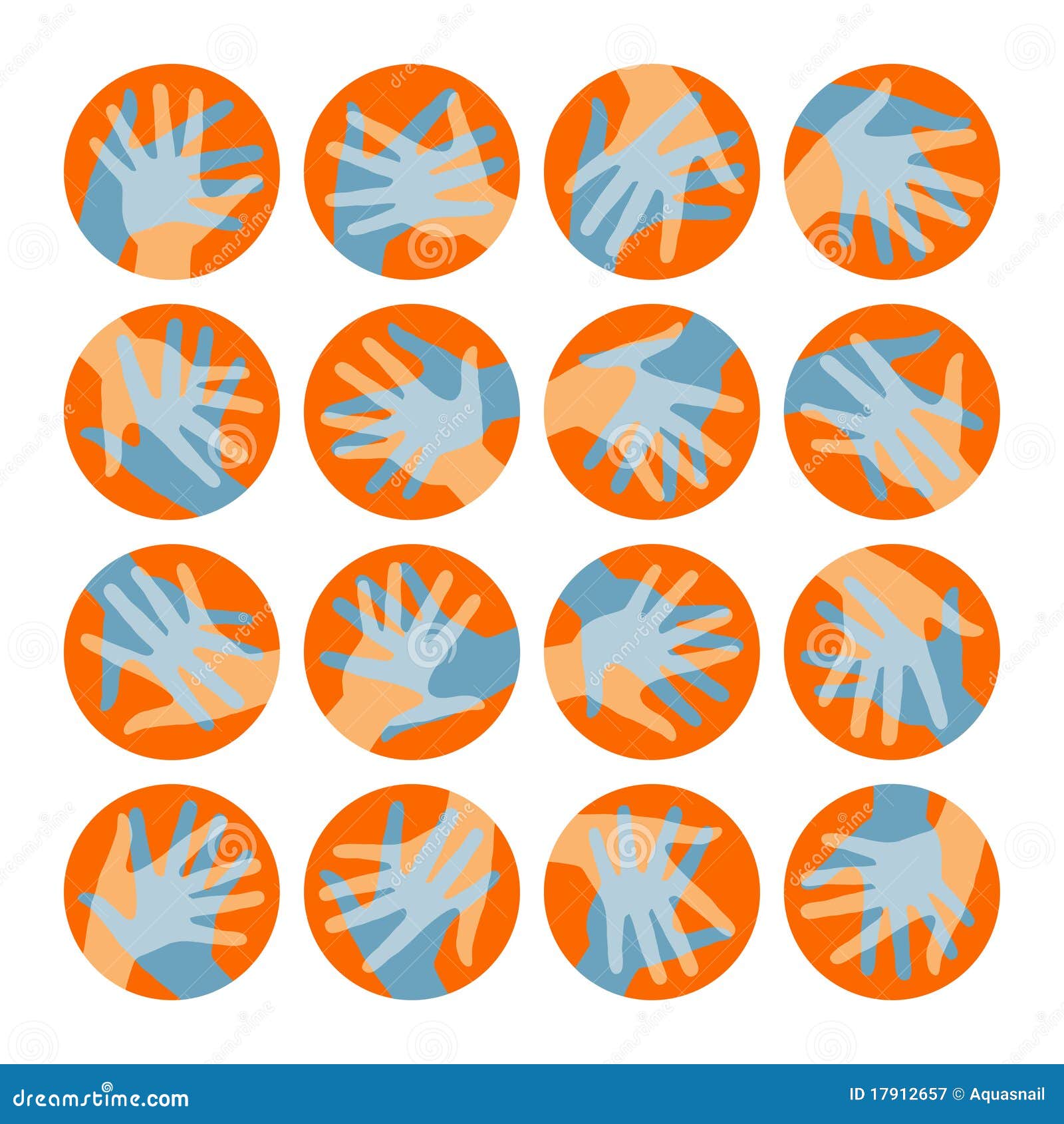 Hand circles design. stock vector. Illustration of emotion - 17912657