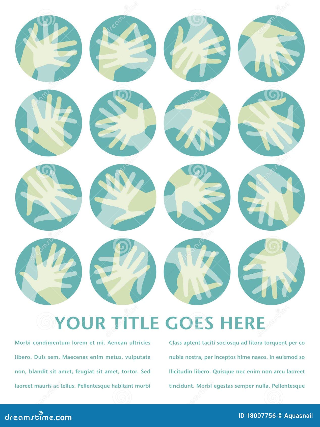 Hand circles design. stock vector. Illustration of people - 18007756