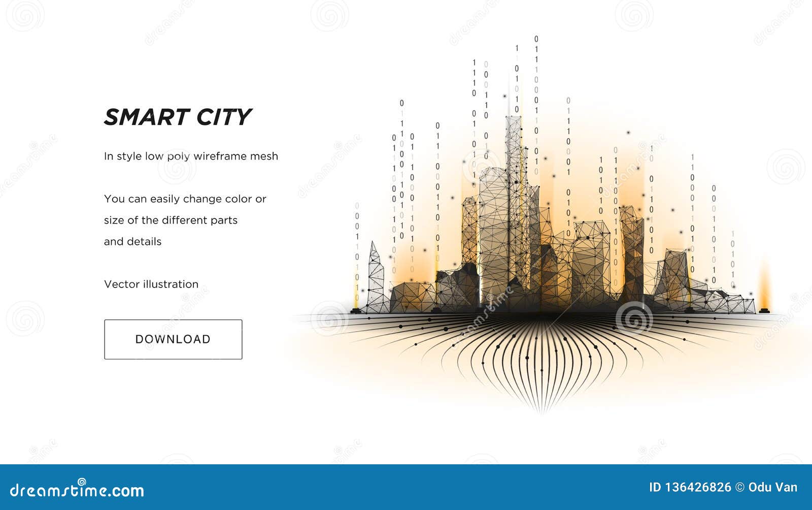 IoT, Smart City And System Modelling Landing Page. Cartoon Vector ...
