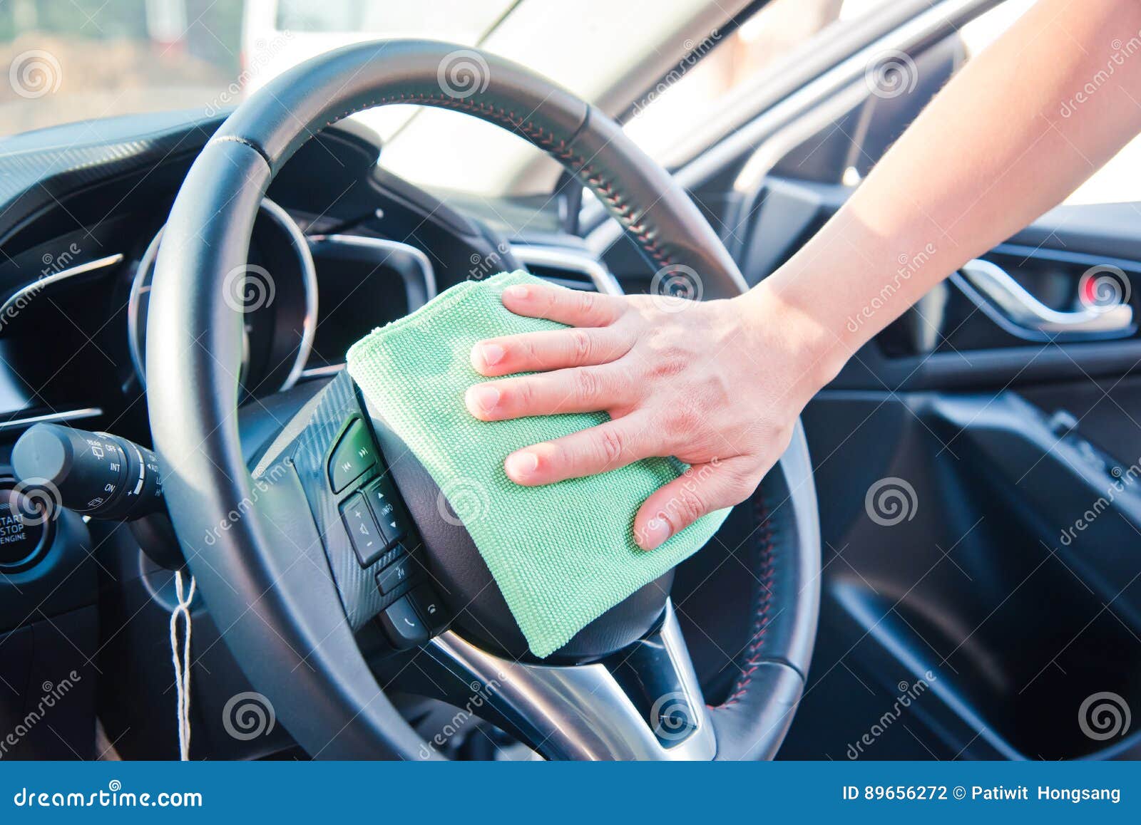 Cleaning the car interior stock photo. Image of dirt - 89656272