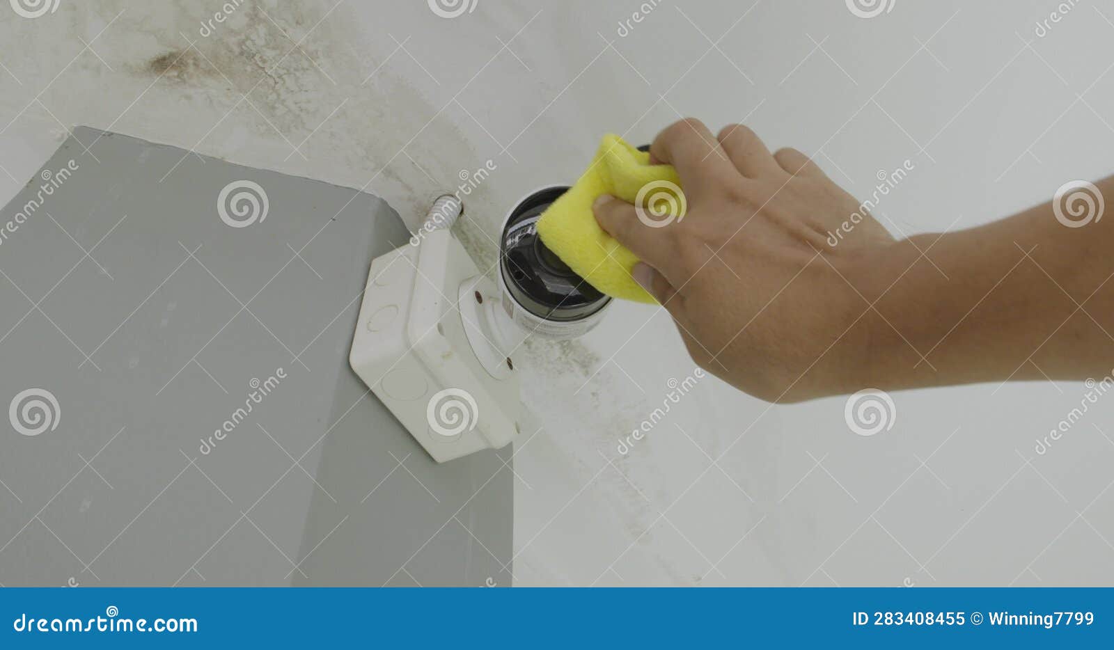 Hand Cleaning Home Security Camera. Stock Video - Video of record ...
