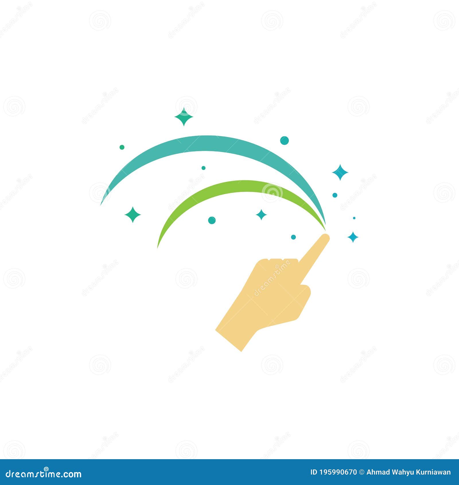 Hand Cleaning stock vector. Illustration of drop, clean - 195990670