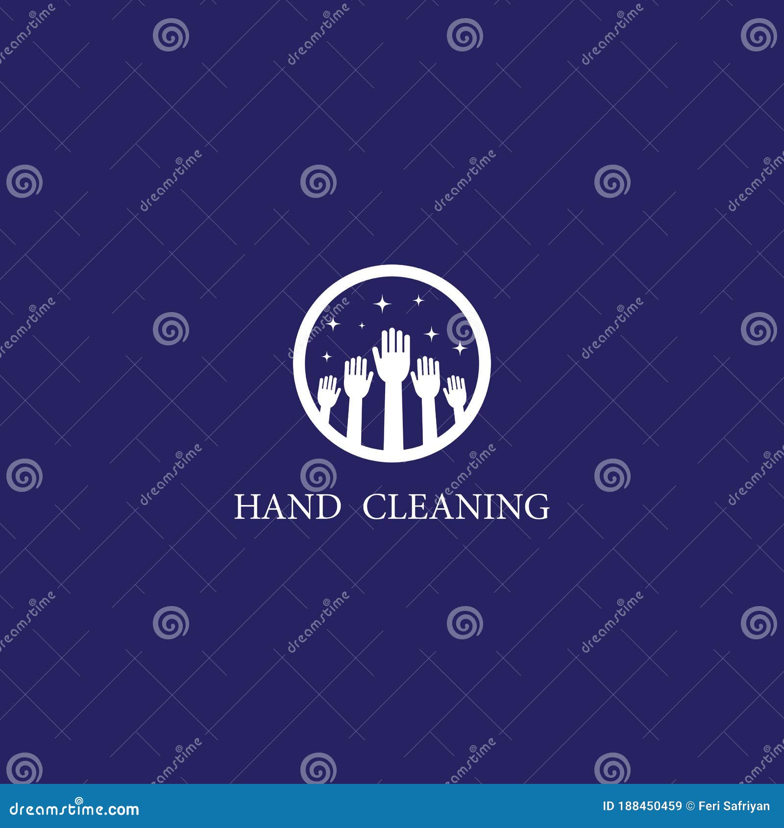 Hand cleaning logo vector stock vector. Illustration of flat - 188450459