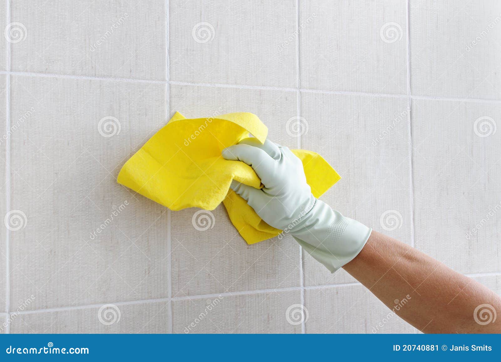 Hand cleaning wall. stock image. Image of room, human - 20740881
