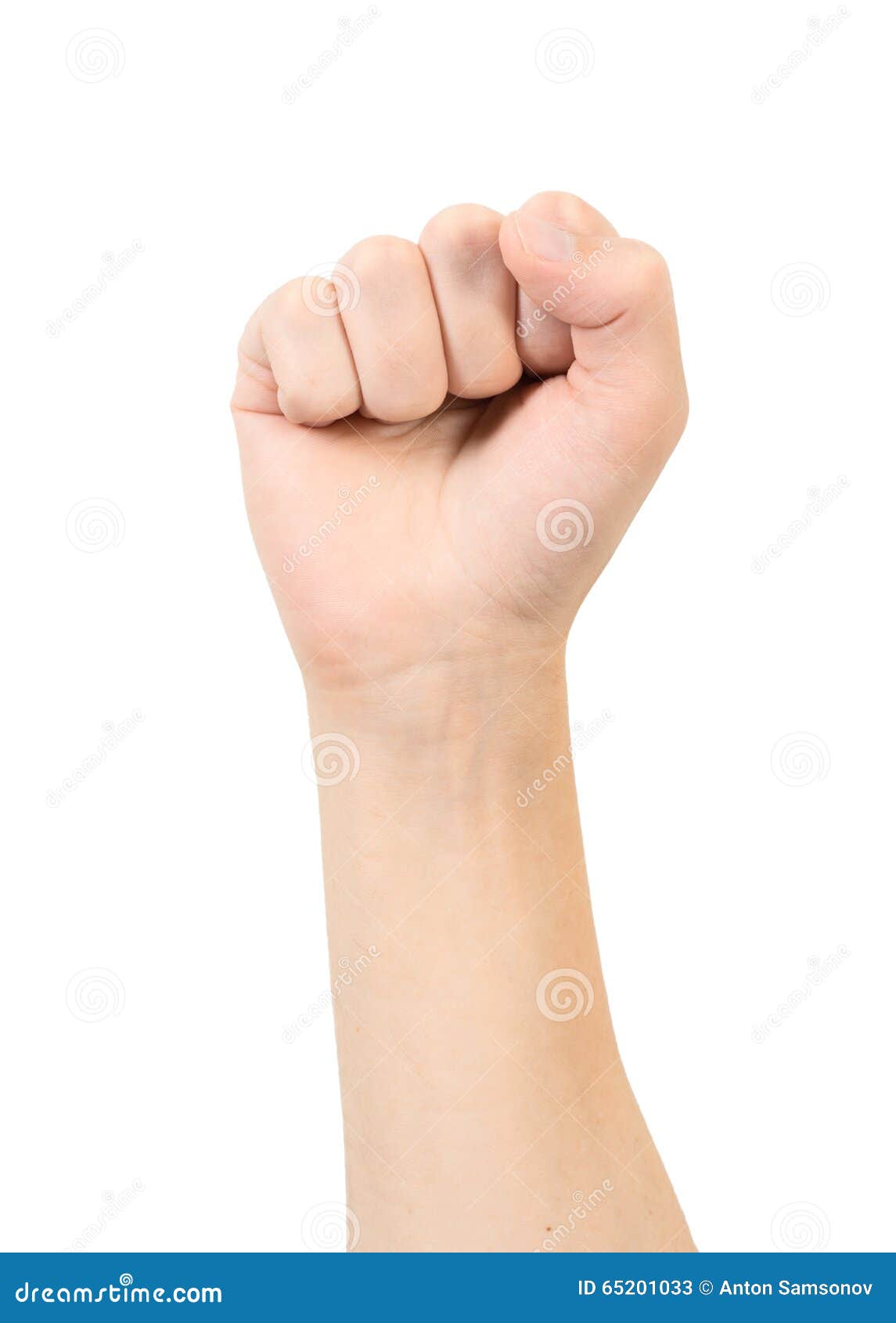 Hand with clenched a fist stock image. Image of clenched - 65201033