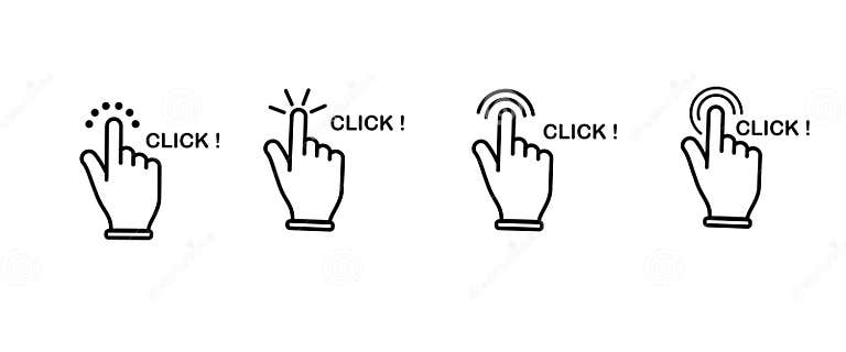Hand Click, Hand Clicking, Finger, Touch Screen, Pointer, Cursor ...