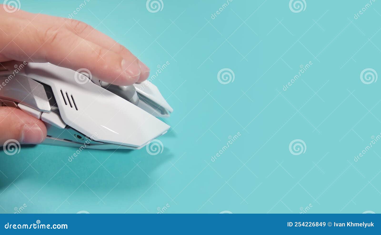 Hand click with the mouse stock video. Video of blank - 254226849