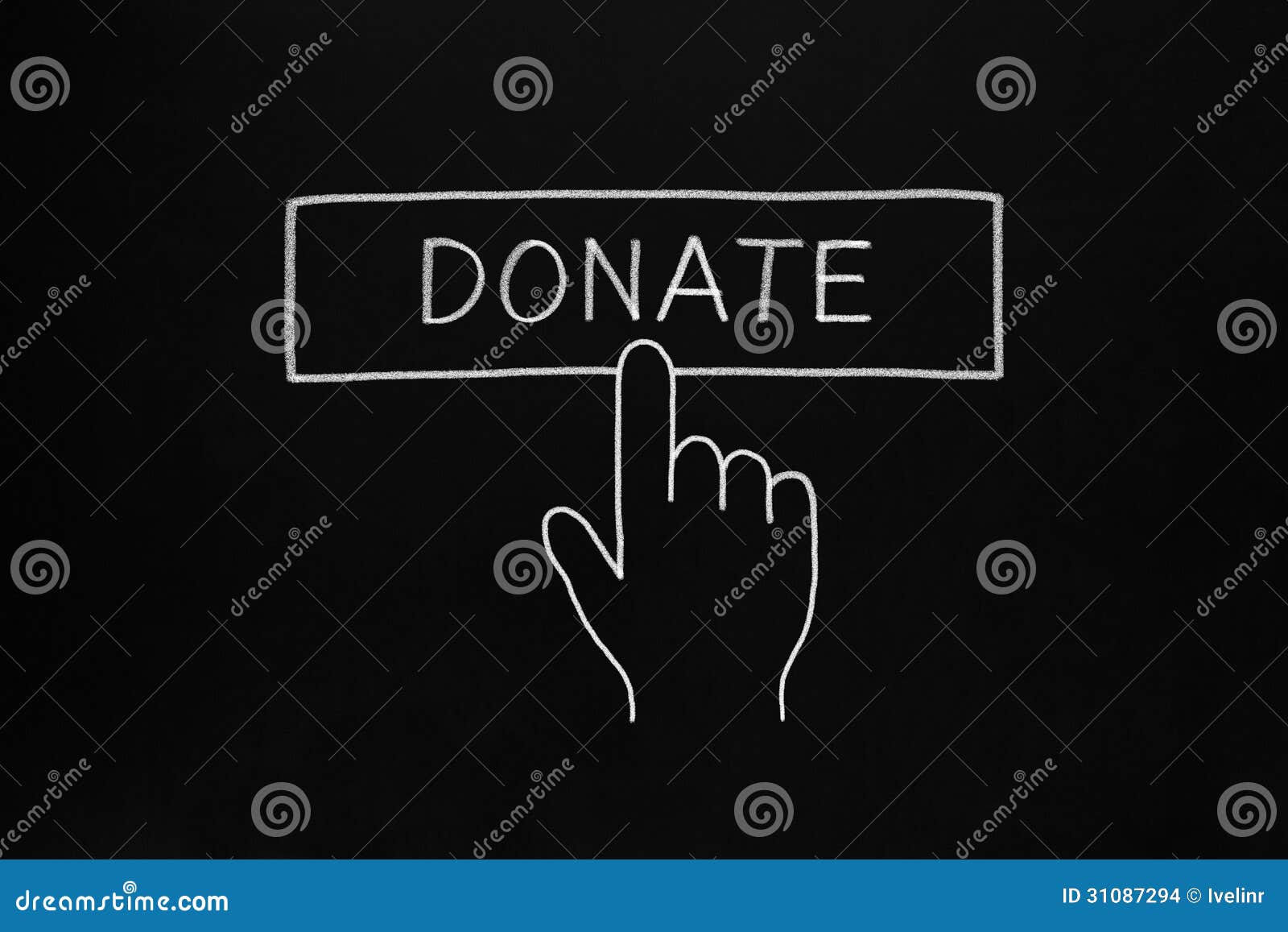 Hand Clicking Donate Button Stock Photo - Image of endowment, cursor ...