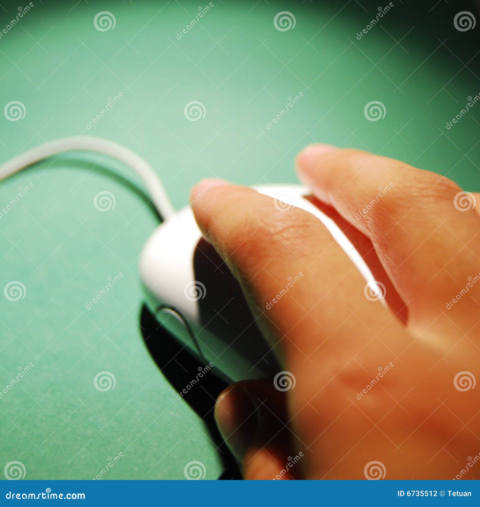 Hand Clicking Mouse stock photo. Image of mouse, productivity - 6735512