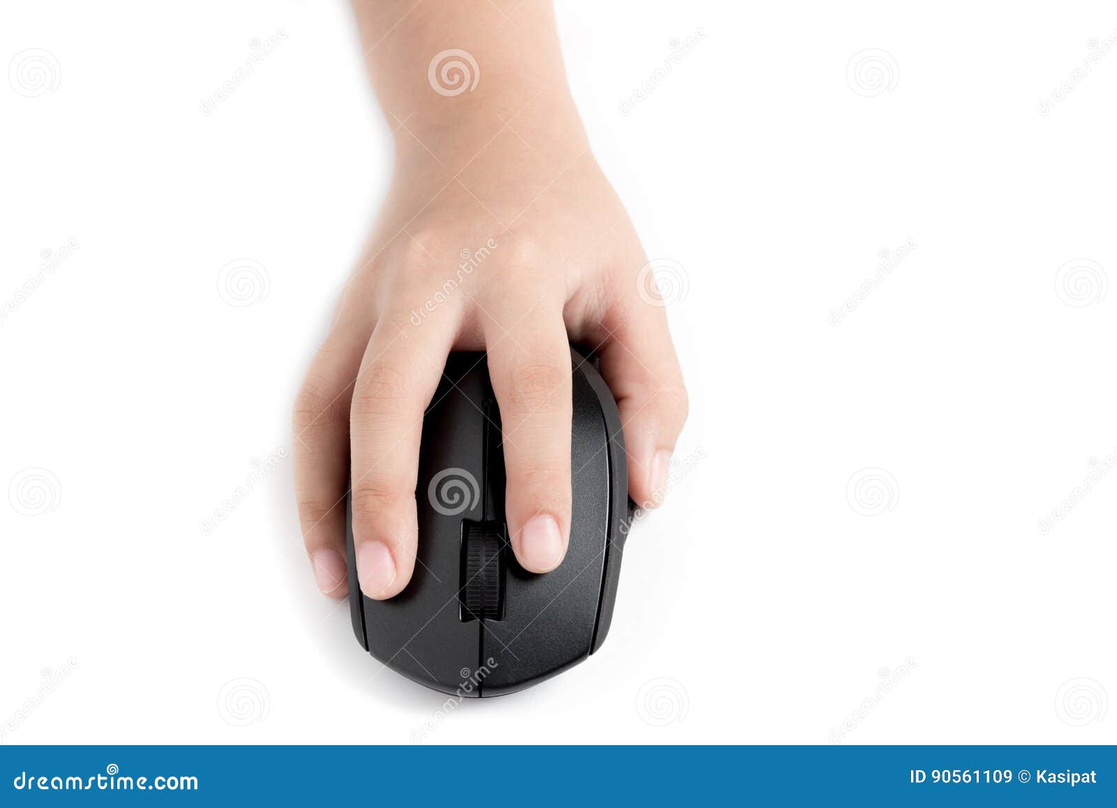 Hand clicking mouse stock image. Image of device, business - 90561109
