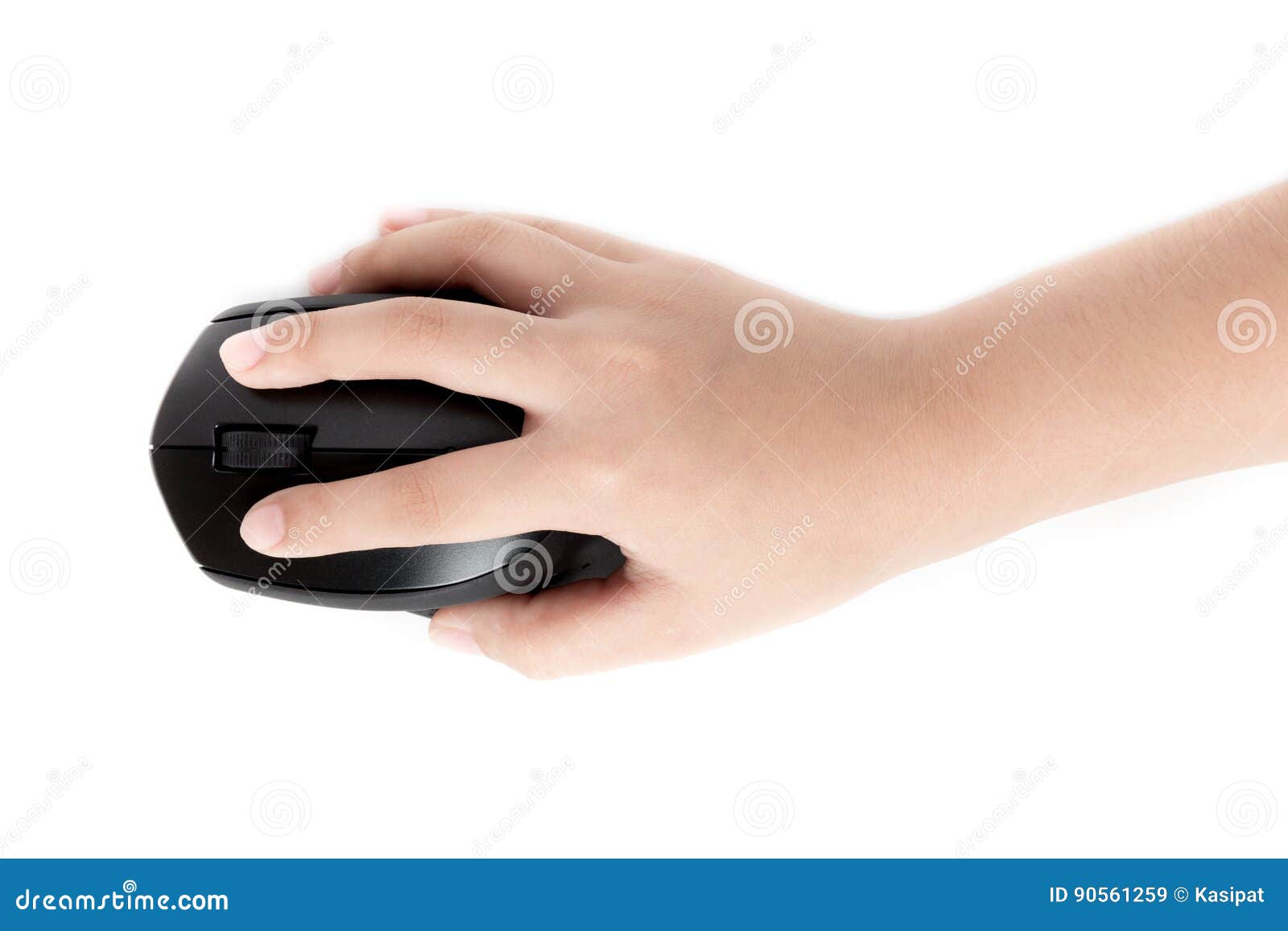 Hand clicking mouse stock image. Image of communication - 90561259