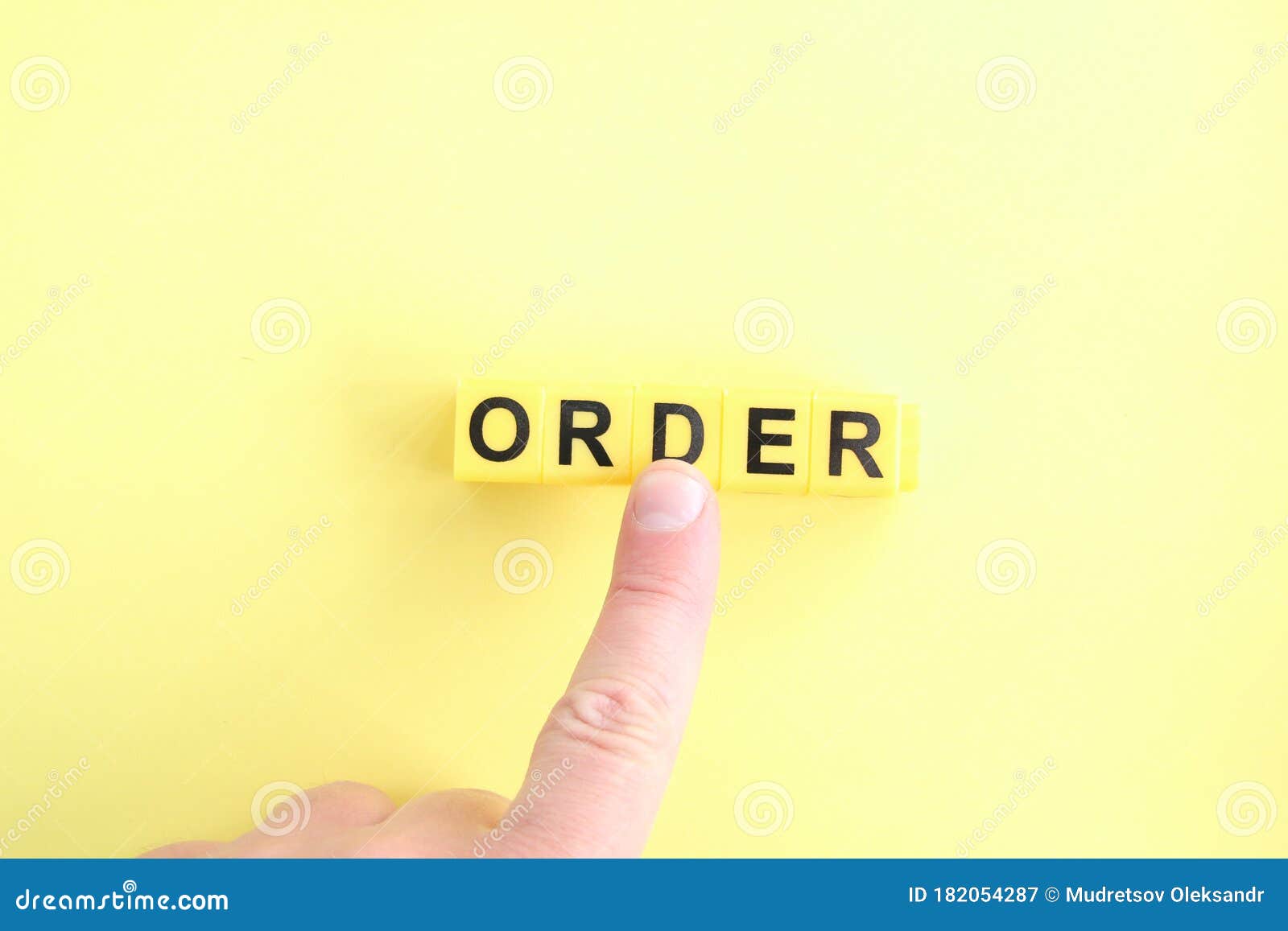 Hand Clicking on an Order Button Stock Image - Image of marketing ...