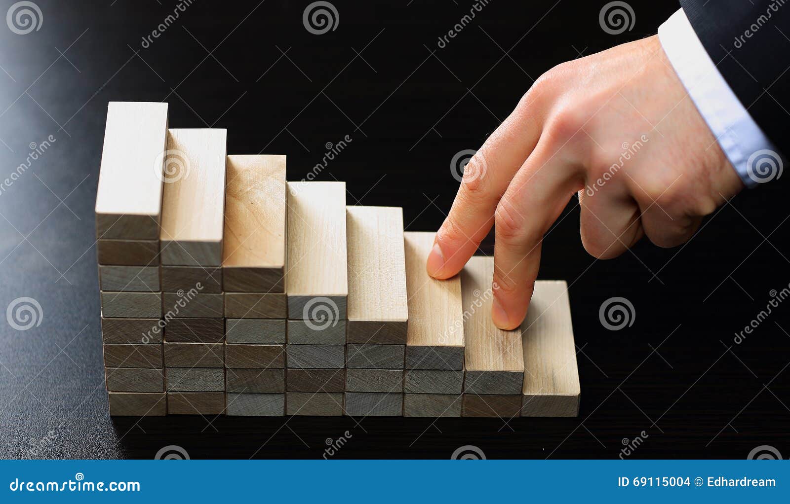 Hand climbing stairs made stock photo. Image of progress - 69115004